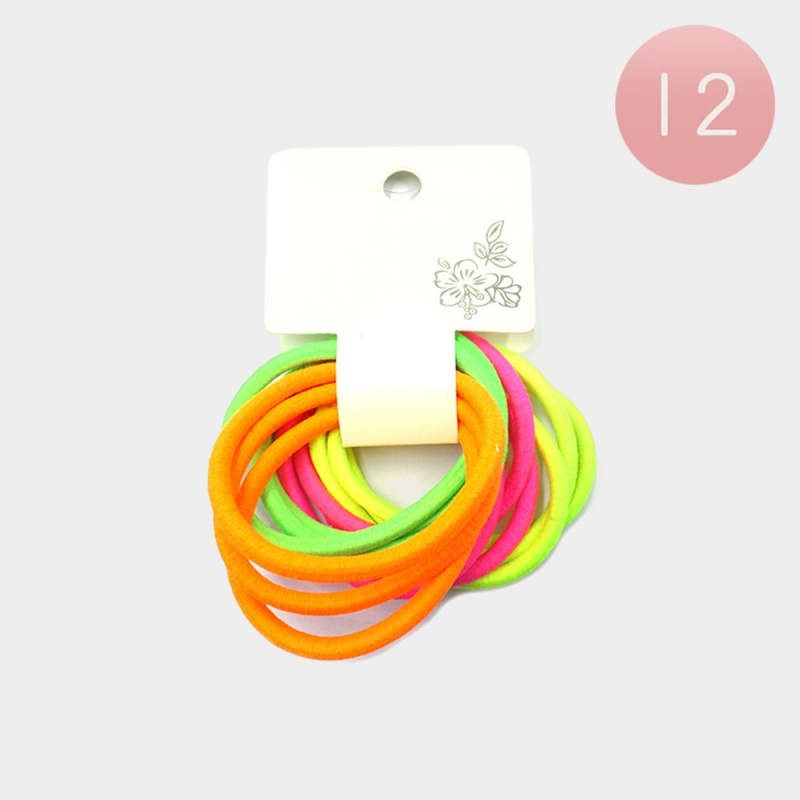 Buy 12 Set Of 12 - Basic Ponytail Hair Bands Online