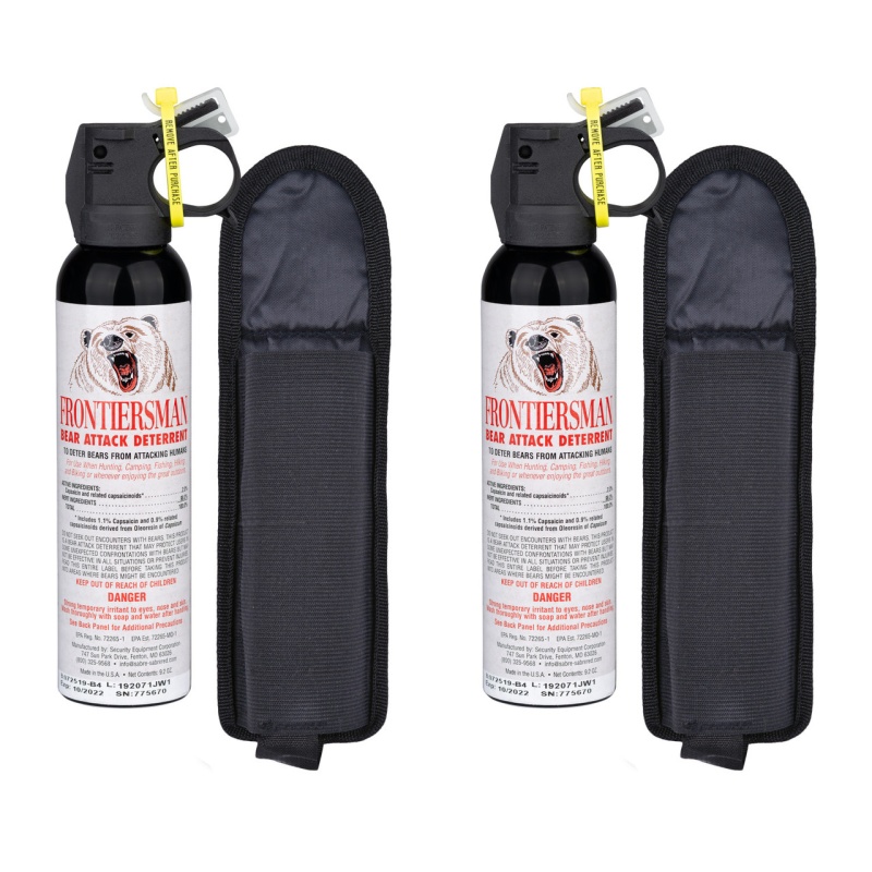 Buy Frontiersman 7.9 Ounce Bear Spray Deterrent With Belt Holster, 2 ...