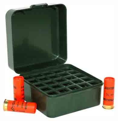 Mtm Ammo Box Shotshell To 3" 12,16,& 20Ga 25-Rounds F Grn
