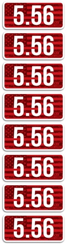 Mtm Ammo Caliber Labels 5.56 8-Pack