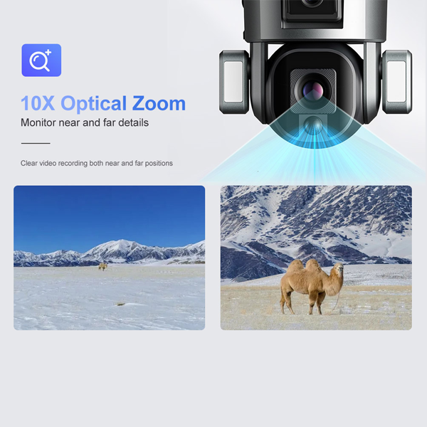 Ty7 Dual Pro - 4K Lte 4G Dual Lens Solar Powered Rotating Security ...